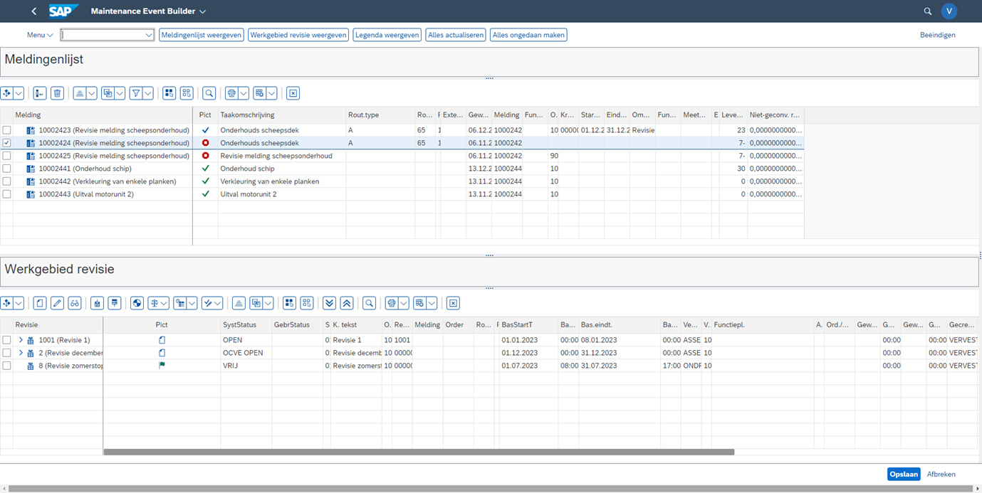 SAP Maintenance Event Builder (MEB) | Kennisbank | Ideo
