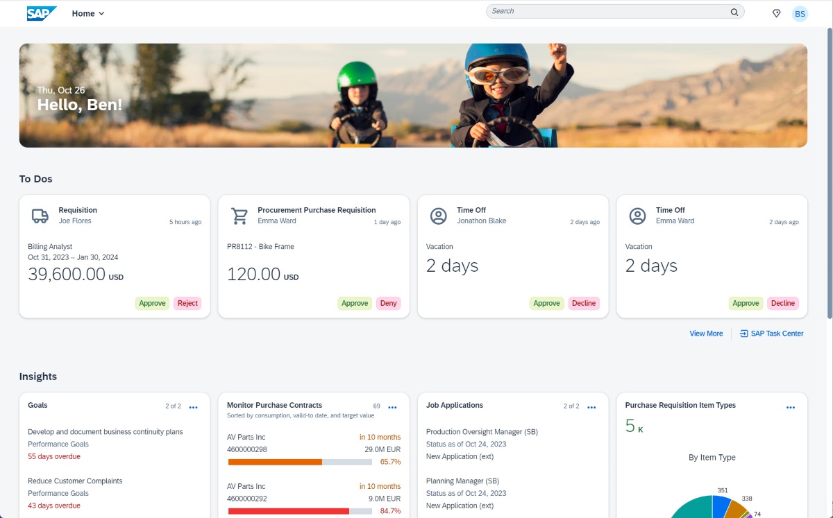 SAP Start, SAP Fiori Launchpad & SAP Build Work Zone | Blog | Ideo